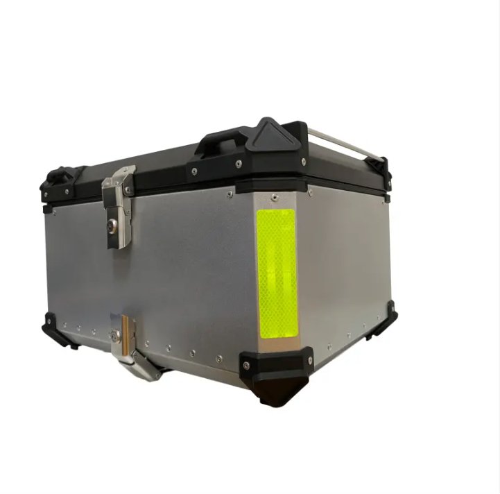 Motorcycle Top Box - Silver Neon 65 Liter | Kings