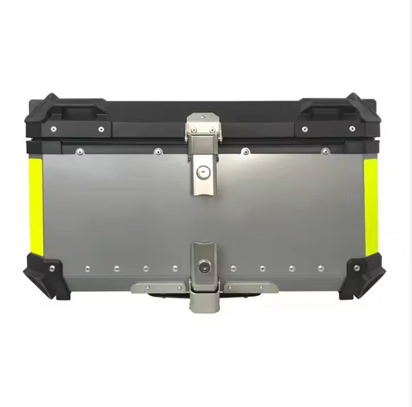 Motorcycle Top Box - Silver Neon 65 Liter | Kings