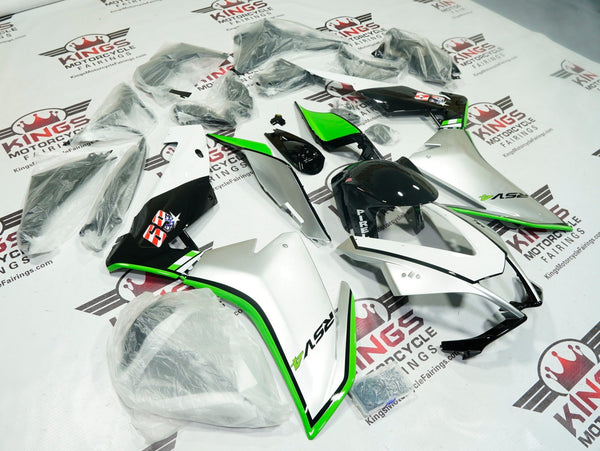Aprilia RSV4 1000 Fairings - Silver, Green, Black, White