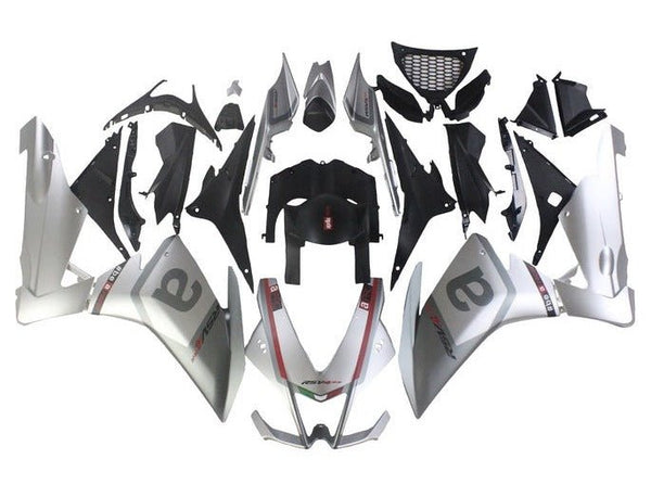 Aprilia RSV4 1000 Fairings (2009-2015) Silver, Gray, Red