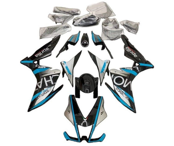 Aprilia RSV4 1000 Fairings (2009-2015) Silver, Black, Blue