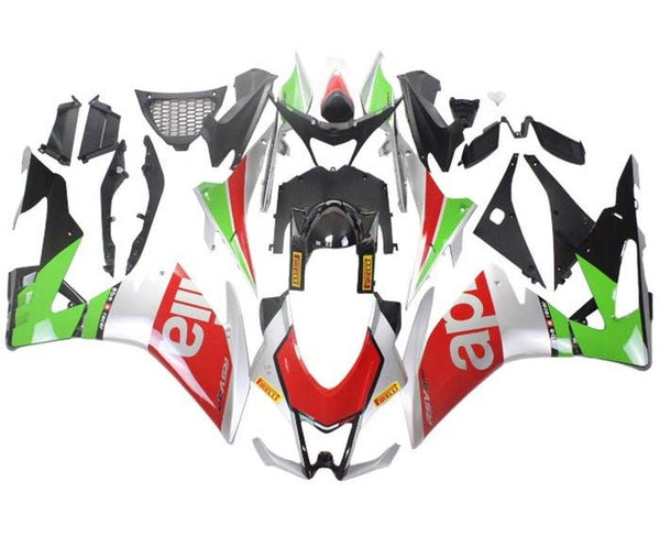 Aprilia RSV4 Fairings (2016-2020) Silver, Red, Green | Kings