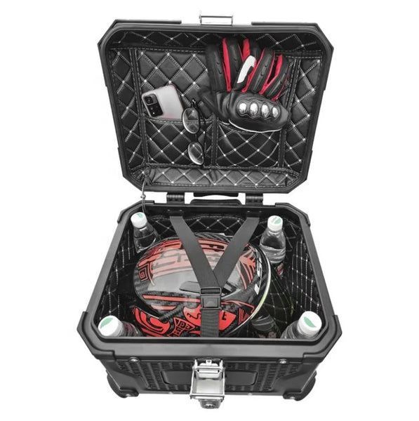 Black Motorcycle Top Box - 45 Liter | Kings