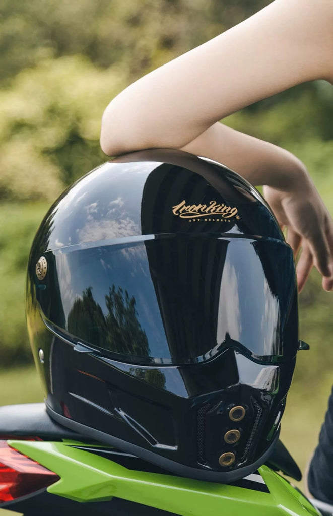 Black Iron King Motorcycle Helmet | Kings Motorcycle