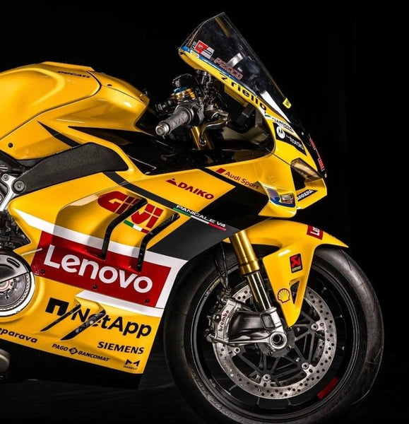 Ducati Panigale V4 Fairings - Yellow, Red, Lenovo | Kings