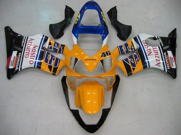Honda CBR600 F4i Fairings - Dark Yellow, Nastro Azzurro