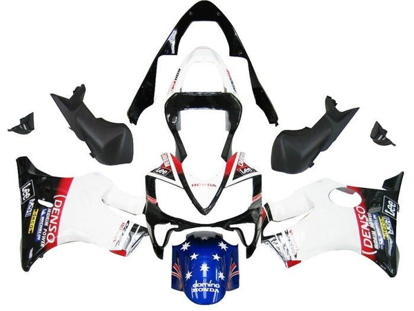 Honda CBR600 F4i Fairings - White, Black, Red, Blue, Denso