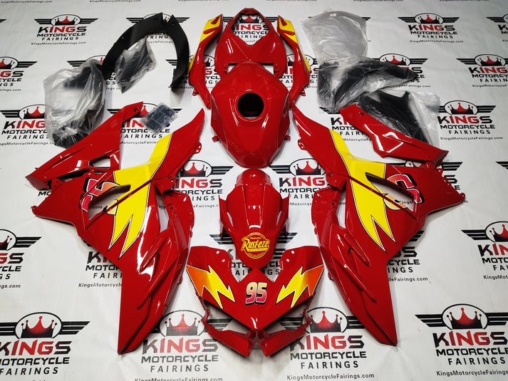 Kawasaki Ninja 500 (2024-2025) Red Lightning McQueen Fairing