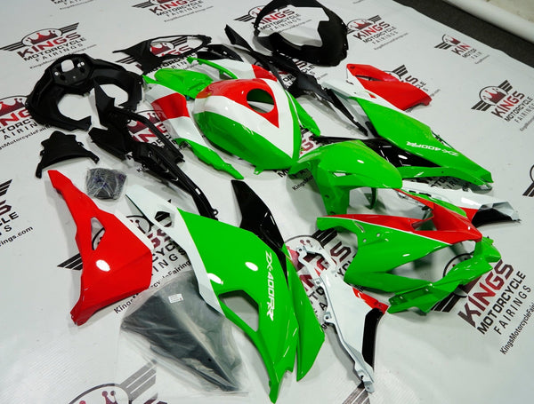 Fairings | Kawasaki Ninja ZX4RR - Green, Red, White | Kings