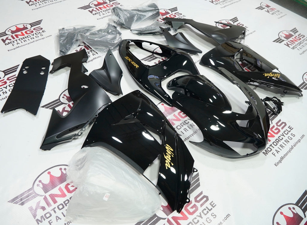 Fairings | Kawasaki ZX10R (2006-2007) Black, Gold, Matte Black