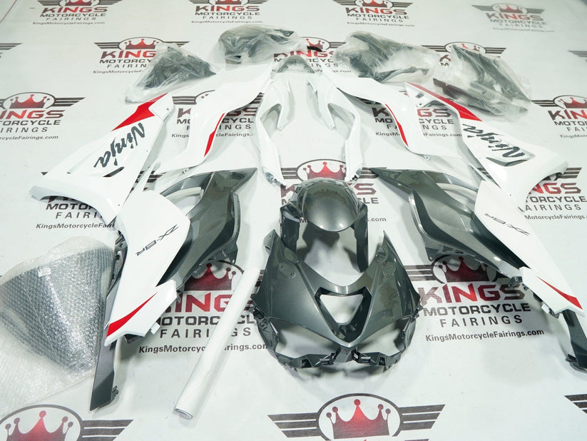 Fairings | Kawasaki ZX6R 636 - White, Metallic Gray, Red