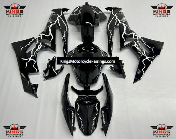 Fairings | Kawasaki Ninja ZX6R 636 (2009-2012) Black, White Lightning