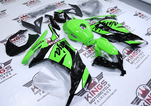 Fairings | Kawasaki Ninja 300 - Green, Black, White Gloss