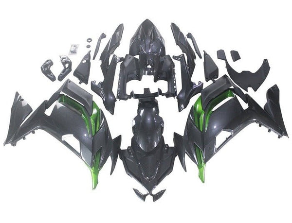 Fairings | Kawasaki Ninja 650 - Faux Carbon Fiber, Green
