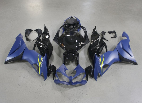 Fairings | Kawasaki ZX6R (2019-2023) Matte Blue, Gloss Black
