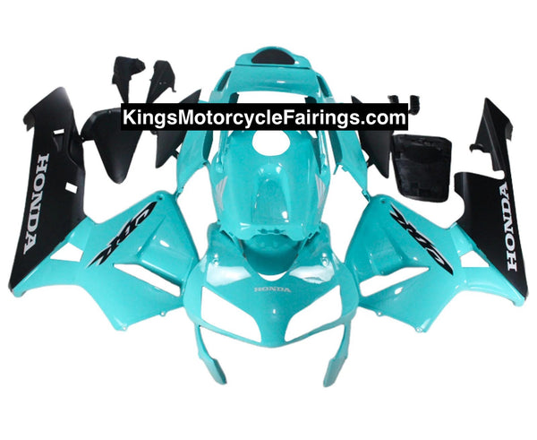 Honda CBR 600 Fairings (2003-2004) Tiffany Blue, Matte Black