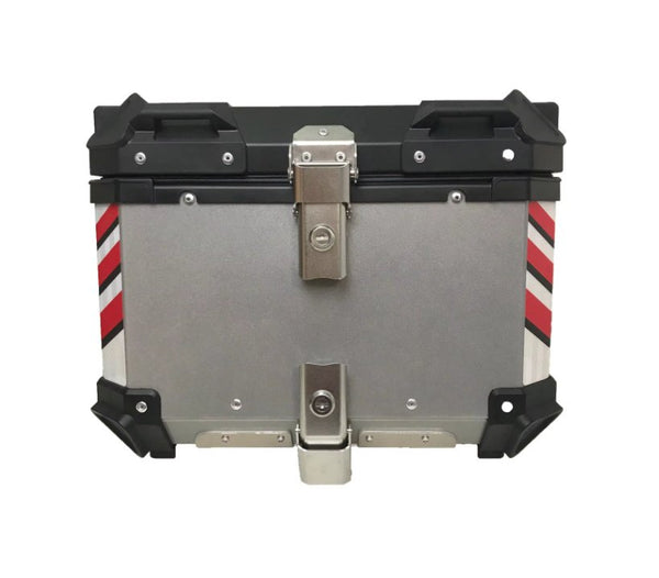 45 Liter Motorcycle Top Box - Silver, Black, Red | Kings