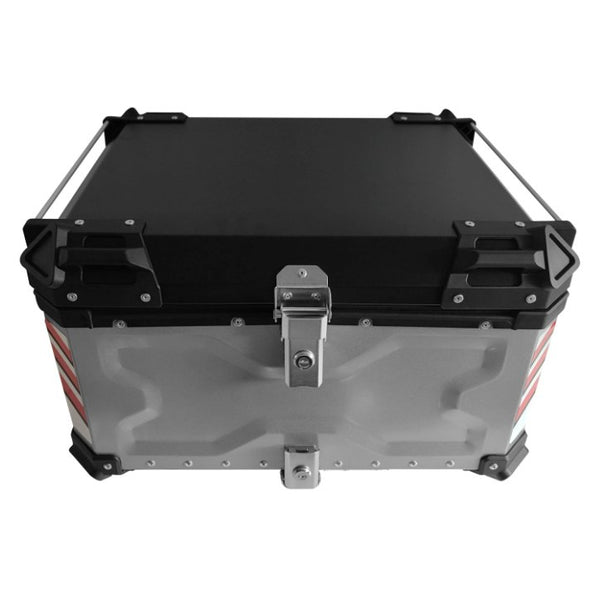 Motorcycle Top Box - Silver Red X 85 Liter | Kings