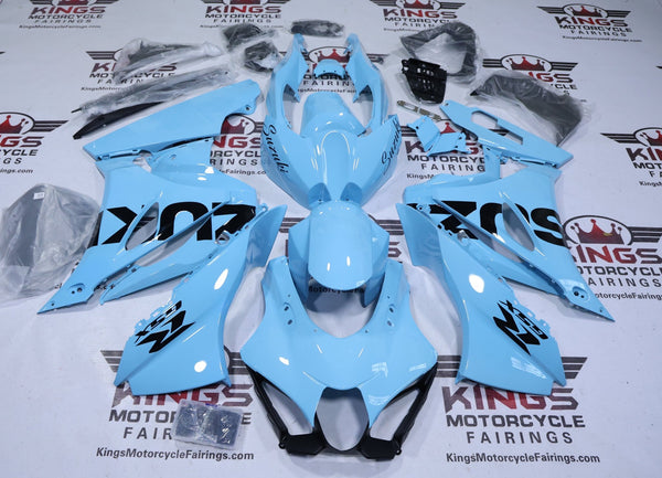 Suzuki GSXR1000 Fairings (2017-25) Baby Blue, Black | Kings