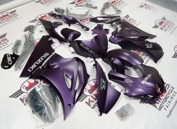 Suzuki GSX-R1000 Fairings (2017-2025) Matte Purple, Silver