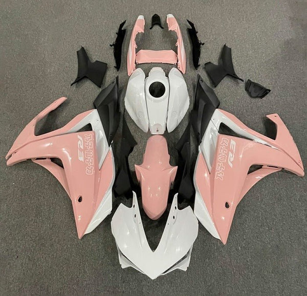 Yamaha R3 Fairings (2015-2018) Pink, White | Kings