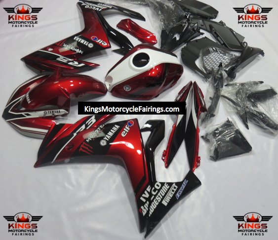 Yamaha R3 Fairings (2015-2018) Candy Red, White, Black