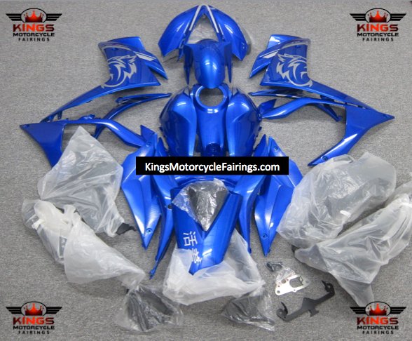 Yamaha R3 Fairings (2015-2018) Blue, Silver Wolf