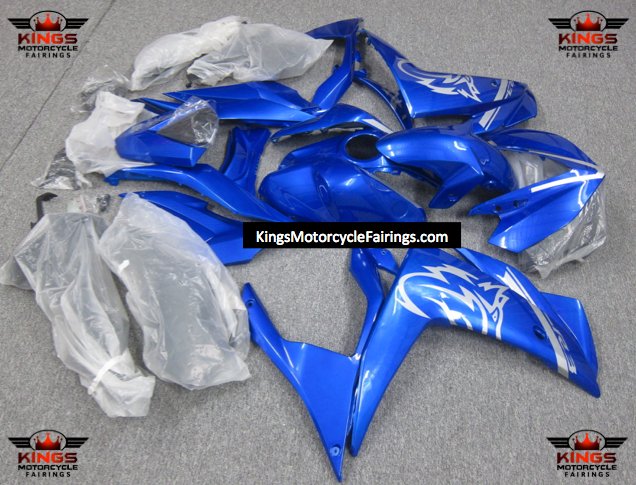 Yamaha R3 Fairings (2015-2018) Blue, Silver Wolf
