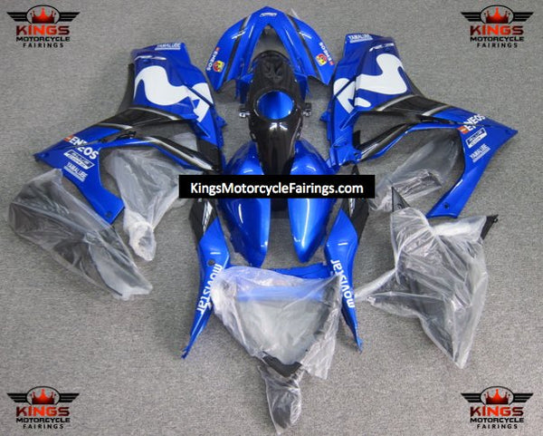 Yamaha R3 Fairings (2015-2018) Blue, White, Black Movistar