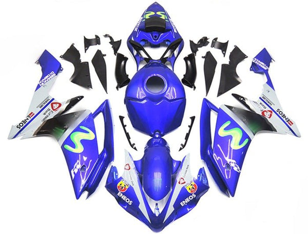 Yamaha R1 Fairings (2007-2008) Blue, White Eneos | Kings