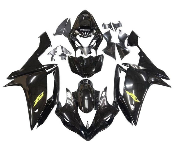 Yamaha R1 Fairings (2007-2008) Gloss Black, Gold | Kings