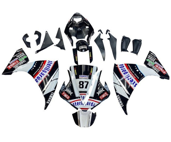 Yamaha R1 Fairings (2009-2011) Black, White Sterilgarda