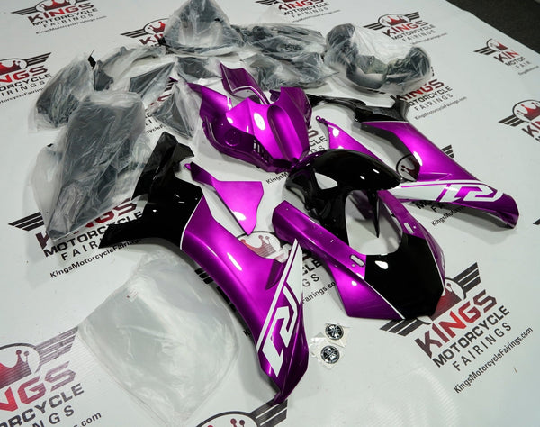 Yamaha R1 Fairings (2015-2019) Purple, Black, White | Kings