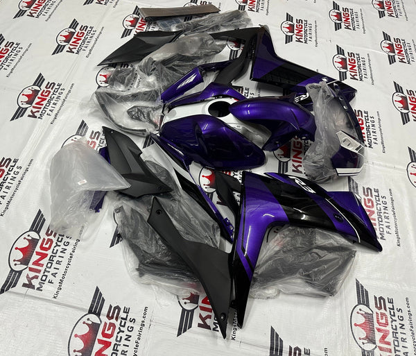 Yamaha R3 Fairings (2015-2018) Dark Purple, Black, White | Kings