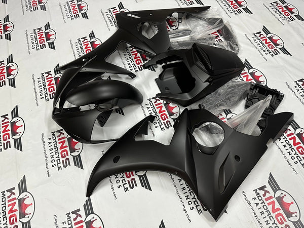 Yamaha YZF-R6 Fairings (2005) All Matte Black | Kings
