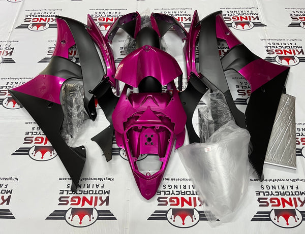 Yamaha R6 Fairings (2008-2016) Pink, Matte Black | Kings