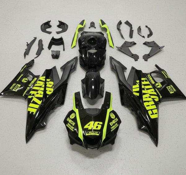 Yamaha R3 Fairings (2022-2024) Black, Neon Yellow | Kings