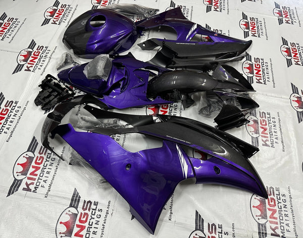 Yamaha R6 Fairings (2008-2016) Purple, Carbon Fiber | Kings