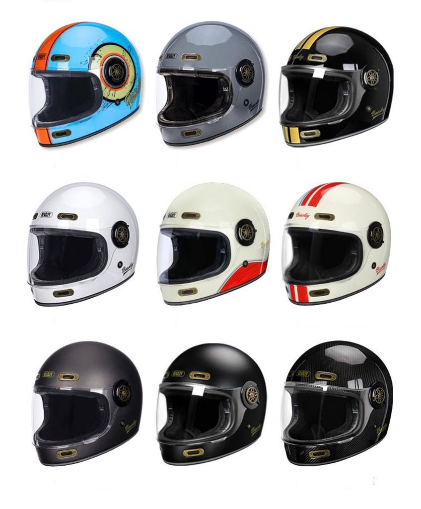 White, Gold Beasley Motorcycle Helmet | Kings Motorcycle