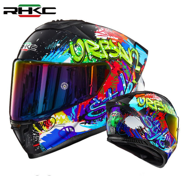 Black Graffiti Motorcycle Helmet