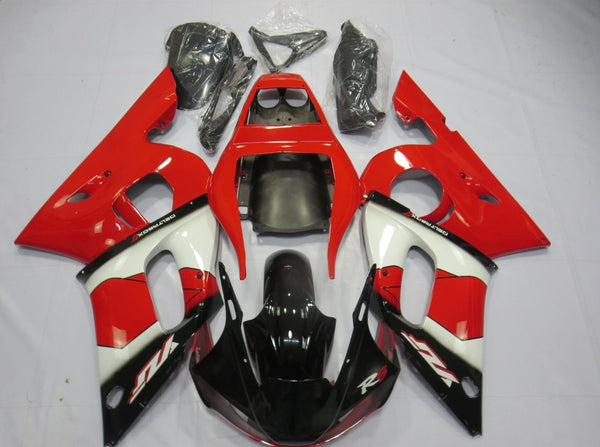 Yamaha R6 Fairings (1998-2002) Black, Red & White
