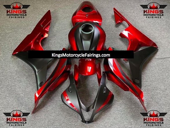 Honda CBR600RR Fairings (2007-2008) Candy Red & Matte Black