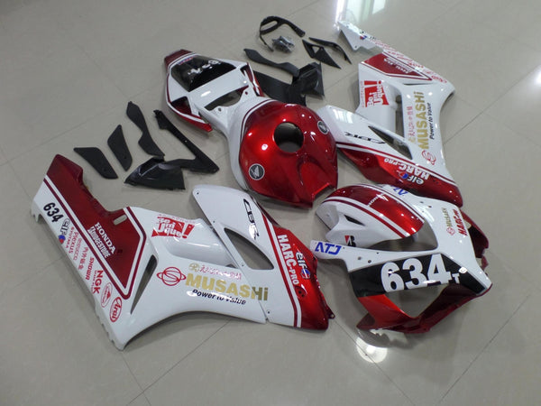 Honda CBR 1000 Fairings (2004-2005) White, Candy Red Musashi