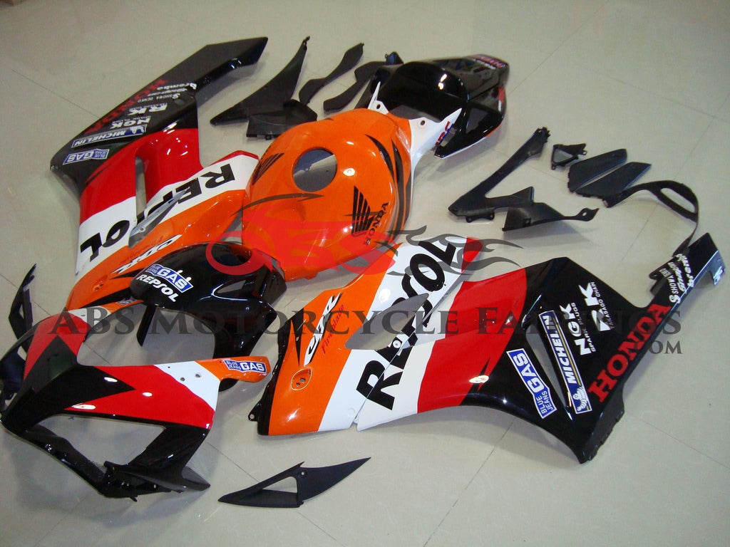 Honda CBR 1000 Fairings (2004-2005) Black, Red GAS Repsol