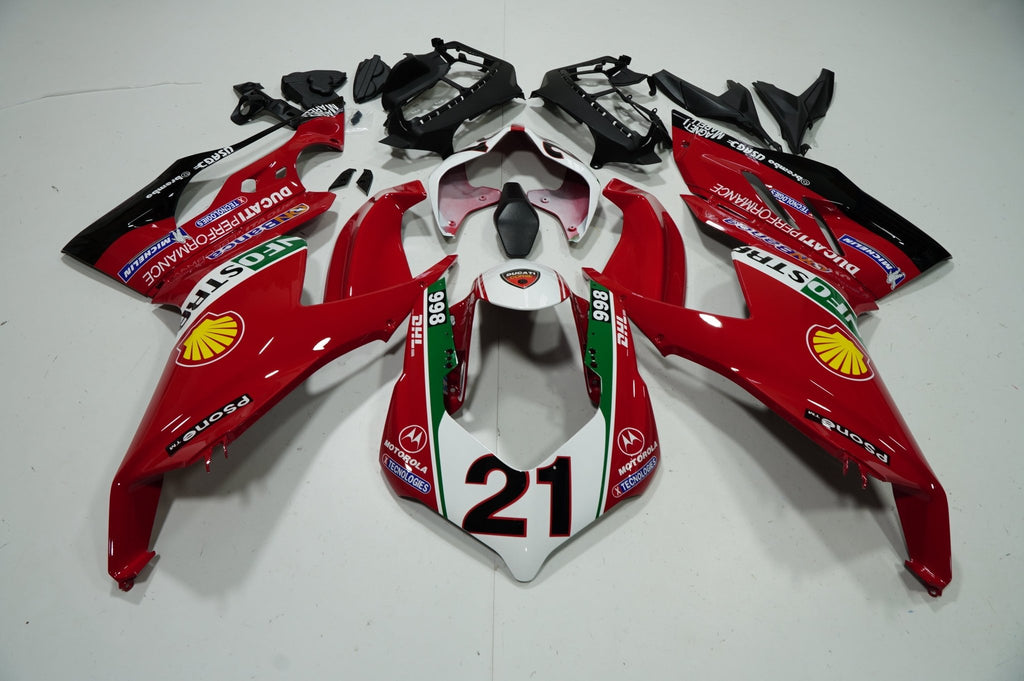 Ducati Panigale V2 Fairings (2020-2022) Red, White, Black