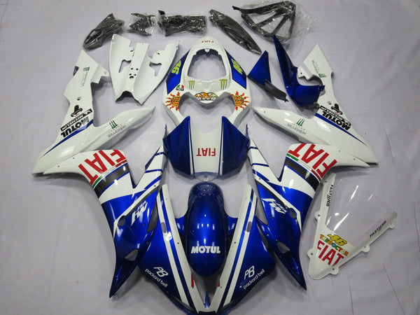 Yamaha R1 Fairings (2004-2006) Blue, White, Red Fiat Motul