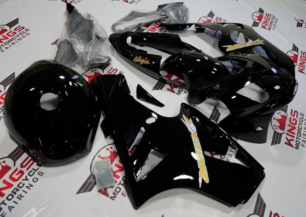 Kawasaki Ninja ZX12R Fairings (2002-2006) Black, Gold