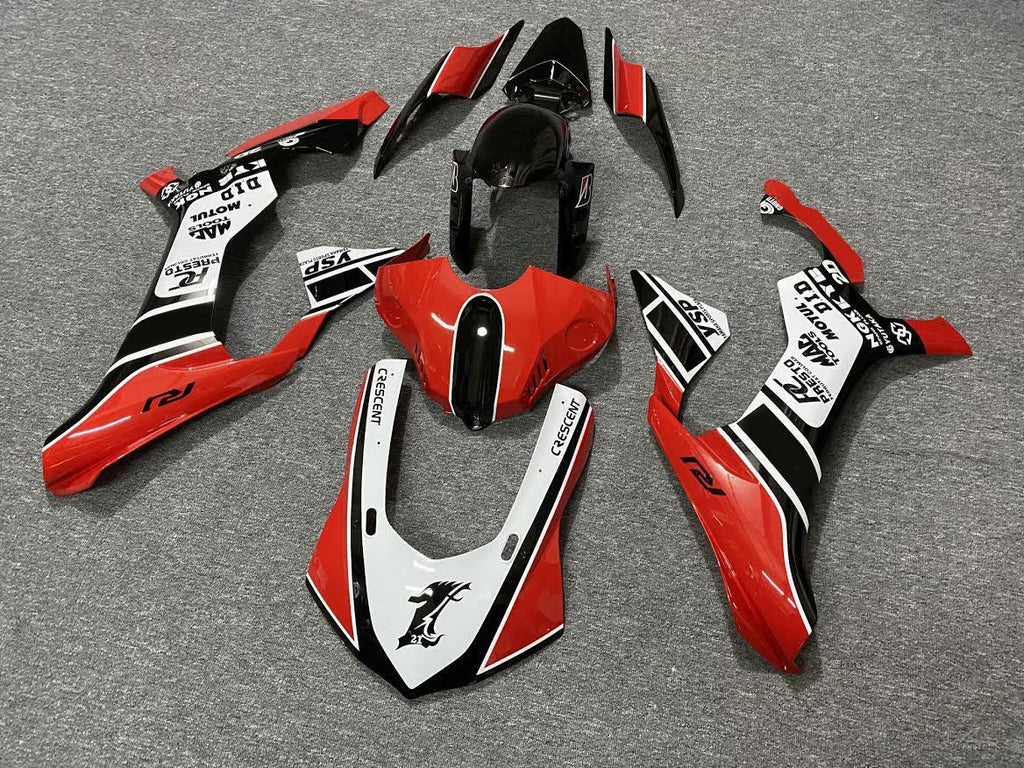 Yamaha R1 Fairings (2015-2019) Red, White and Black | Kings