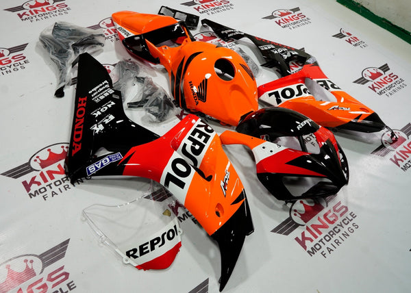 Honda CBR1000 Fairings (2006-2007) Orange, Black, Red Repsol