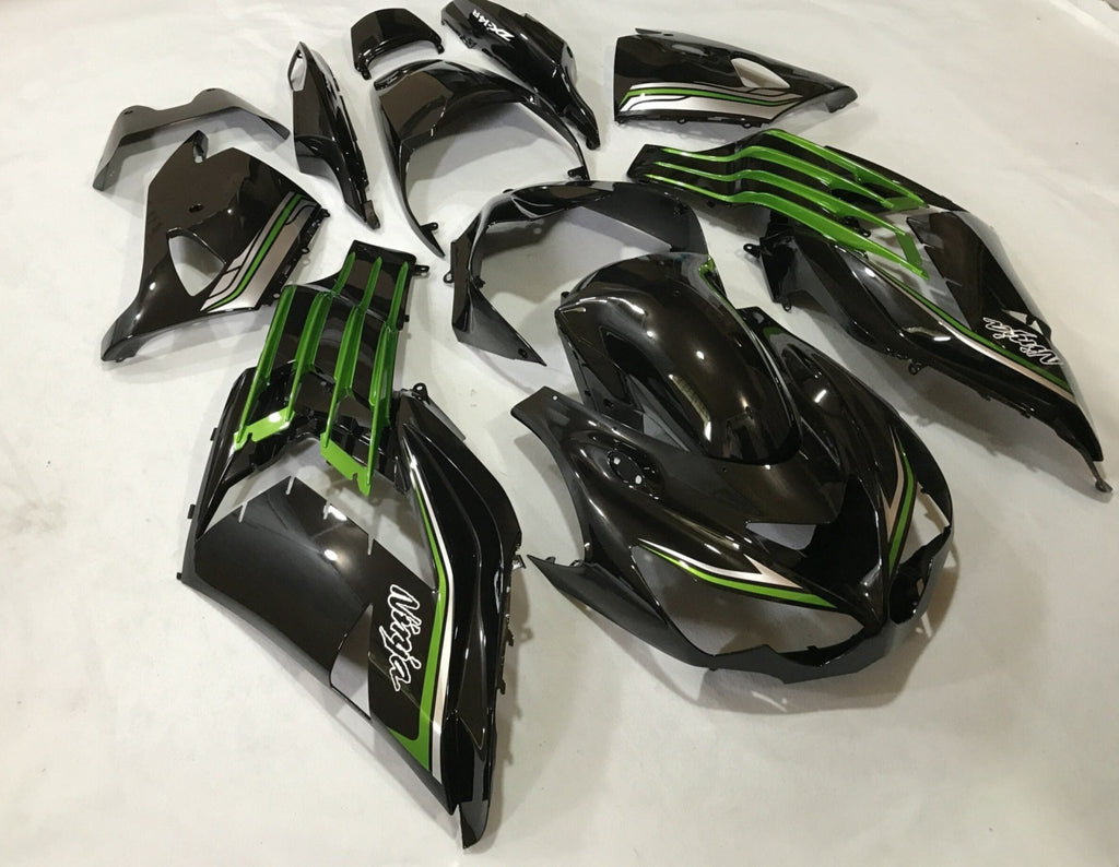 Fairings | Kawasaki ZX14R (2012-2024) Black, Green, Silver | Kings